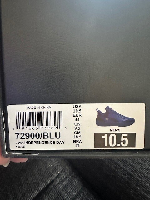 Big Baller Brand BBB Z02 Blue 10.5 Autographed by LaVar Ball Basketball ...