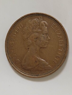 1971 NEW PENCE 2p British Elizabeth II Coin Very Rare | eBay