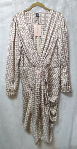 New SHEIN BAE Plus Size 1XL = US Size 14 Allover Floral Print Wrap ...