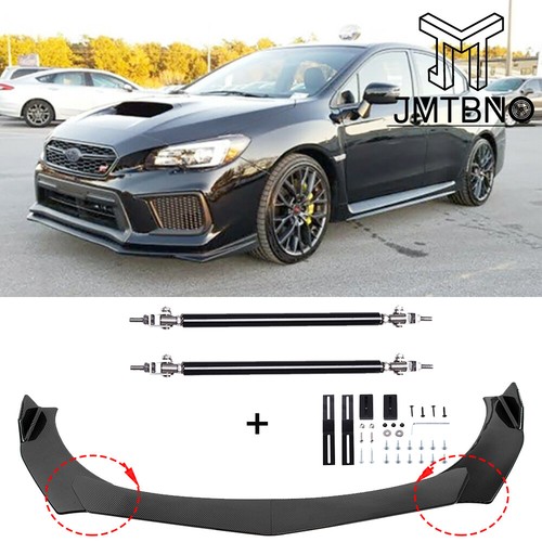 For Subaru WRX STI Carbon Fiber Front Bumper Lip Splitter Body Kits ...