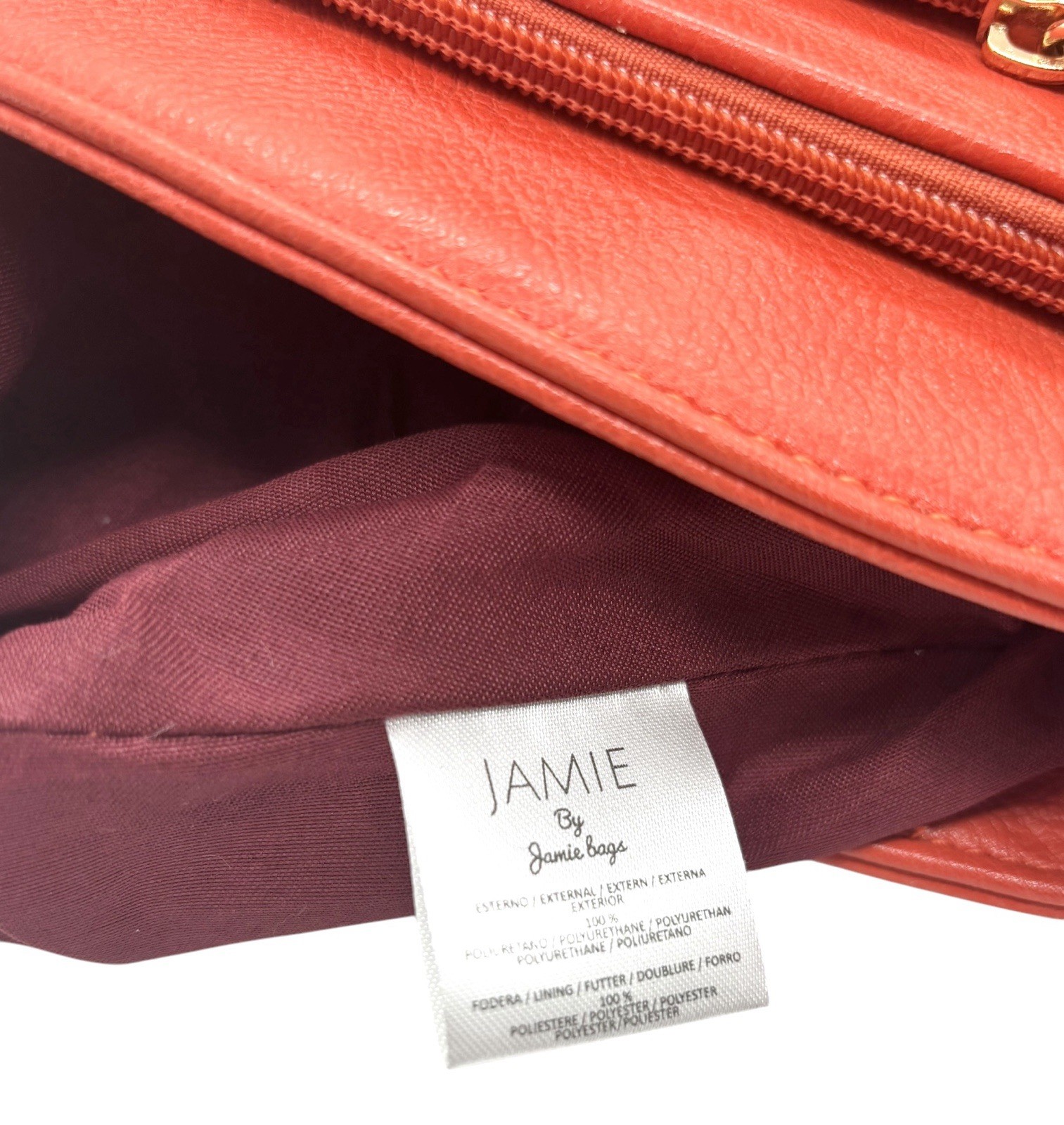 triple zip orange jamie bags cross body bag | eBay UK