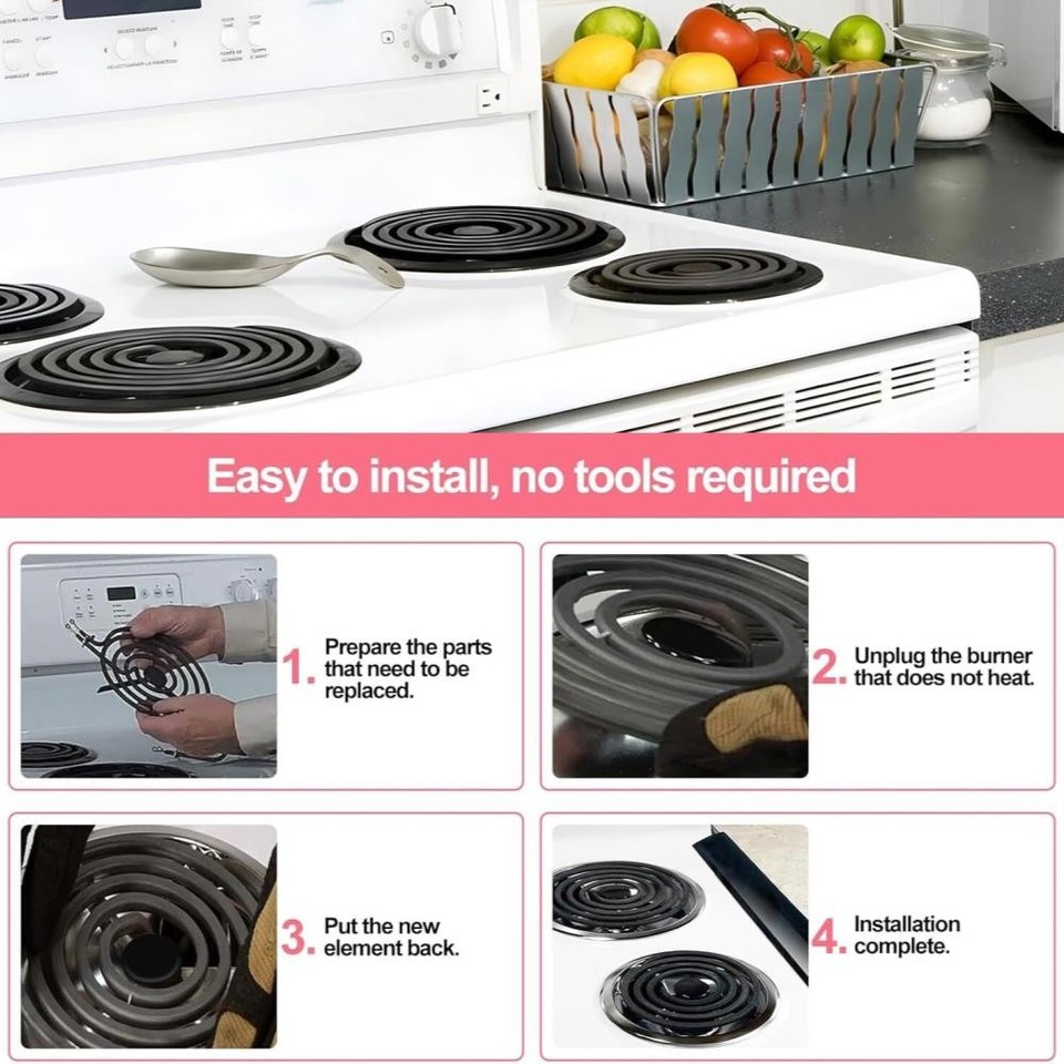 MP22YA 4Pack Electric Range Burner Element Unit Set Fit Kenmore Maytag ...