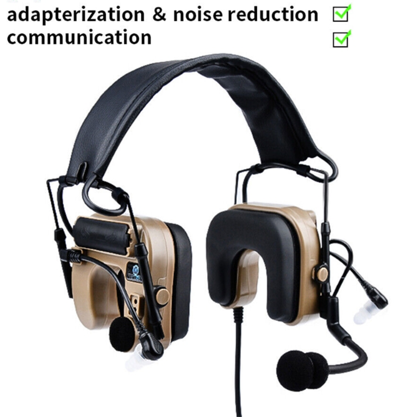 Military Comtact IV Tactical Headset In-Ear Sound Noise Reduce ...