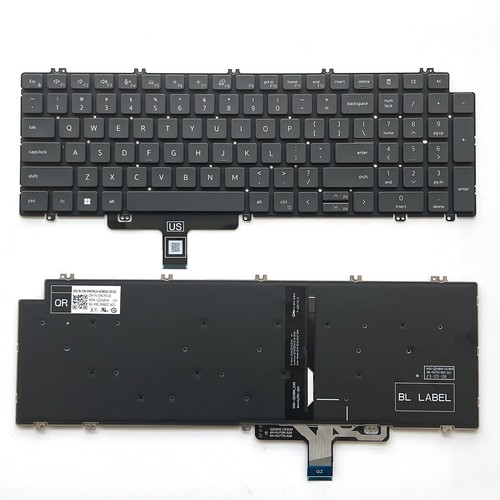 New US Keyboard Backlit for Dell Latitude 5520 5521 Precision 3560 3561 ...