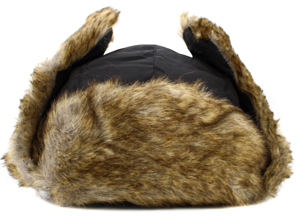 "Black Fur Lined Trapper Winter Hat by KB Ethos - Stay Warm in Style ...