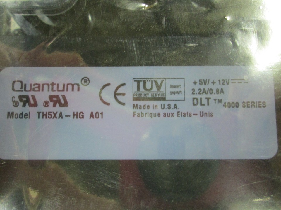 Quantum DLT 4000 SCSI Tape Loader P/N: 6210200-18 REV.N Mod: TH5XA-HG ...