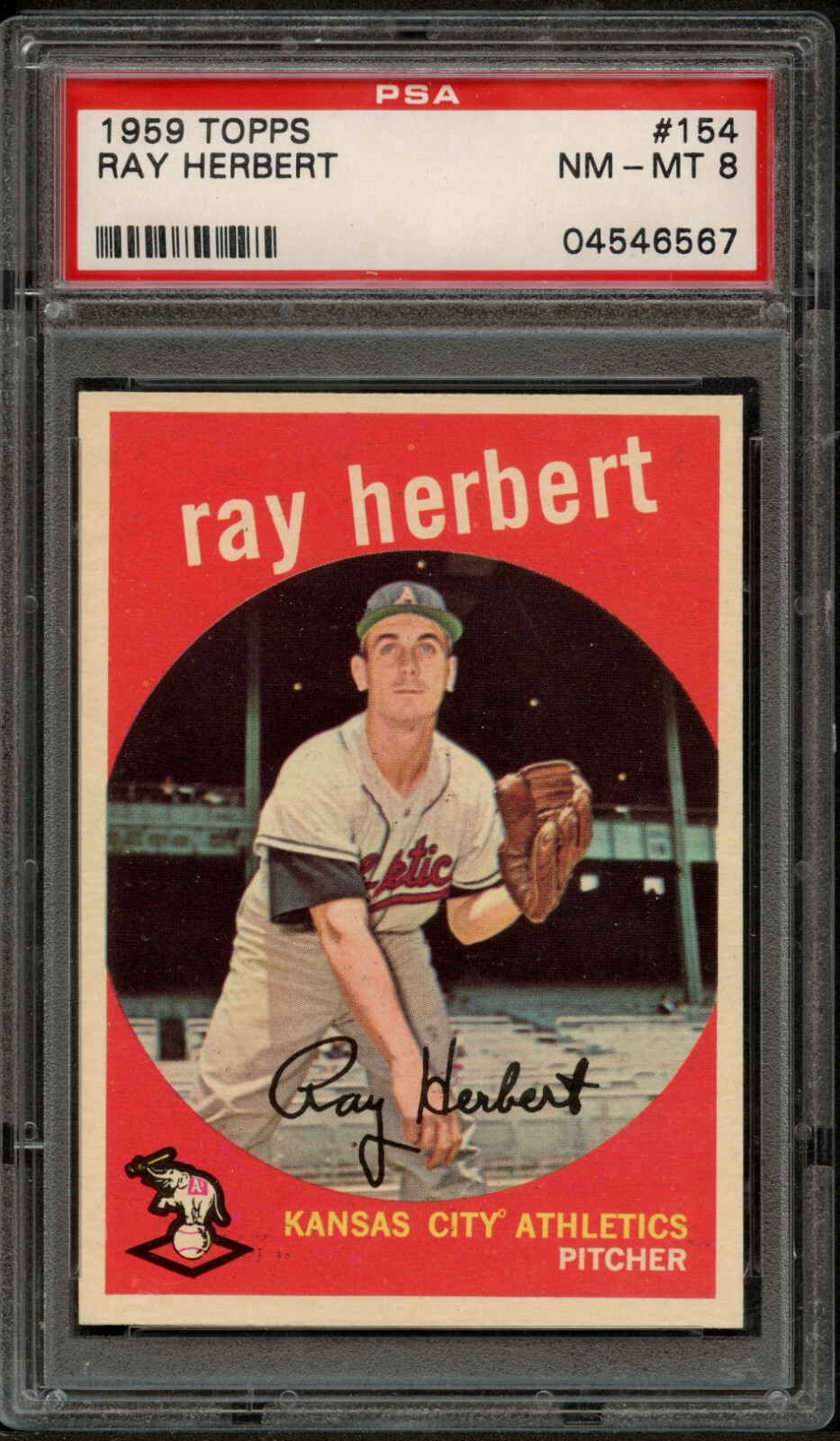 BB - 1959 Topps - #154 - Ray Herbert - PSA 8 - NM-MT | eBay