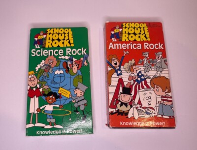 Lot of 2 Schoolhouse Rock Science Rock America Rock VHS Tapes ...