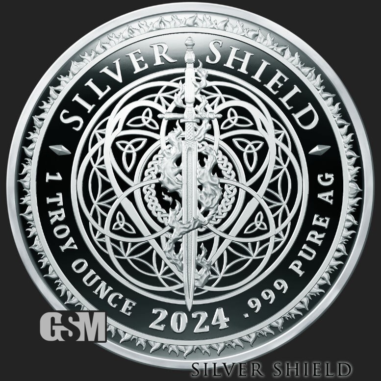 2024 - SUNFLOWER - 1 oz .999 Fine Silver Shield Proof Round - IN STOCK ...