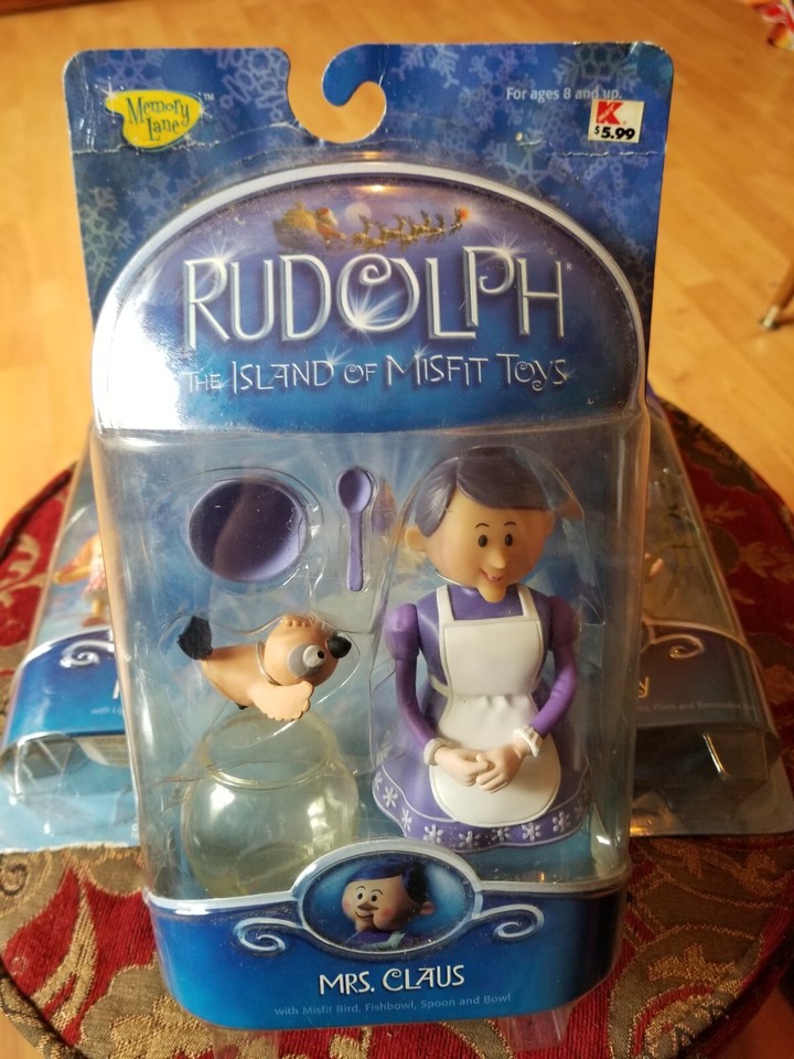 Rudolph The Red Nosed Reindeer Figures Young Buck, Hermey, Mrs Claus ...