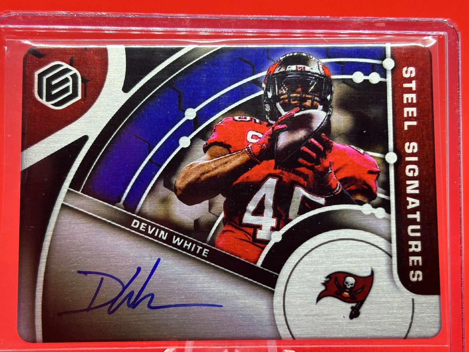 2022 Panini Elements Football Steel Signatures Devin White #19/27 | eBay