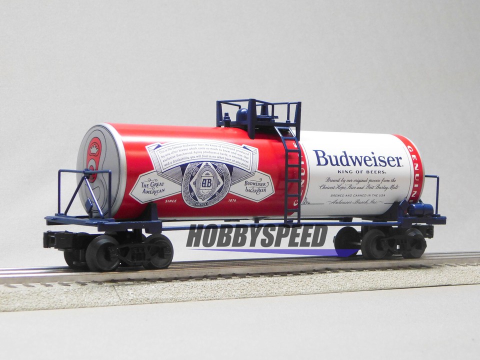 LIONEL BUDWEISER UNIBODY TANK CAR O GAUGE Anheuser Busch BUD tanker ...
