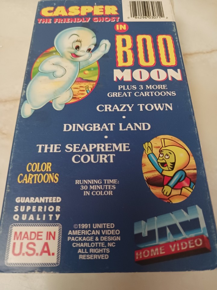 Casper the Friendly Ghost - Boo Moon (VHS, 1991) 84296030712 | eBay