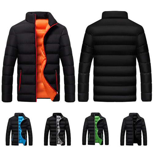 Men's Padded Down Jacket Casual Sports Autumn Winter Warm Loose Bread ...