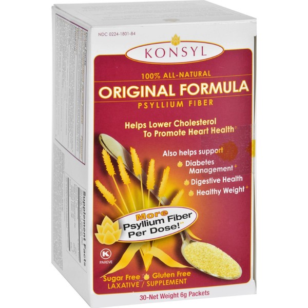 Konsyl Original Formula 100 All-natural Psyllium Fiber Laxative ...