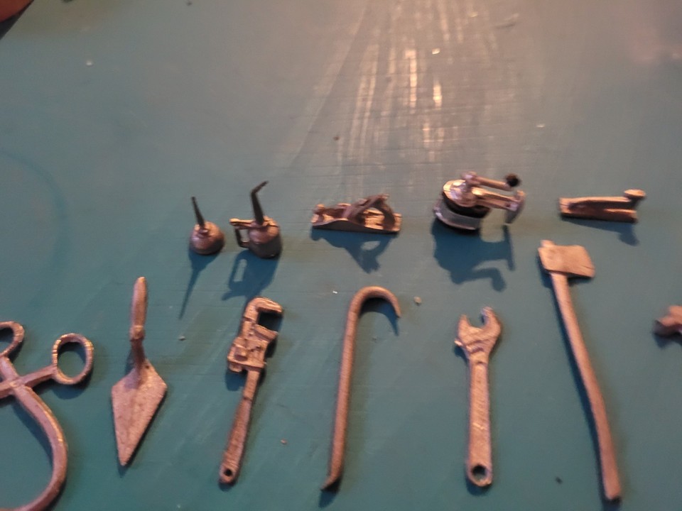 EARLY 1900s ARCADE CARPENTER SET MINI NICKEL PLATED TOOLS | eBay