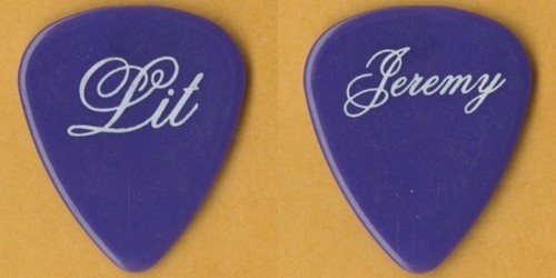 LIT 2002 Atomic concert tour Jeremy Popoff collectible band Guitar Pick ...