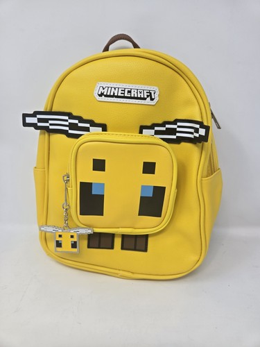 Minecraft Bee Craft Women's 10.5" Mini Backpack Yellow + Keychain | eBay