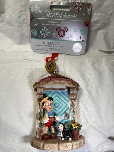 Disney 2020 9/12 Sketchbook Ornaments Legacy PINOCCHIO 80th Anniversary ...