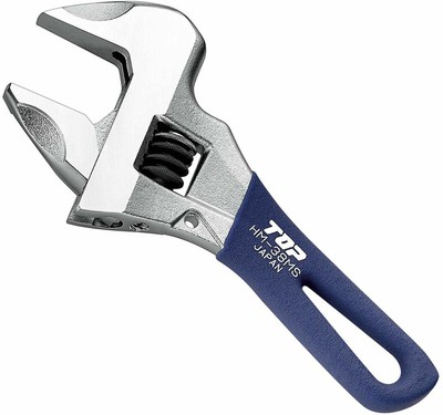 TOP WORK-WIDE SHORT ADJUSTABLE WRENCH NAVY (0～38mm) HM-38MSNB | eBay