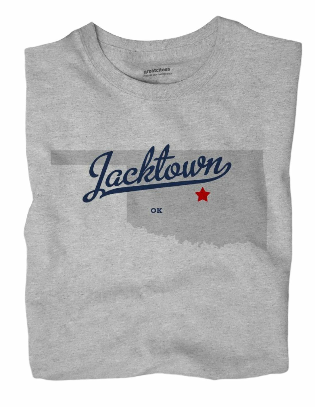 Jacktown Oklahoma OK T-Shirt MAP | eBay