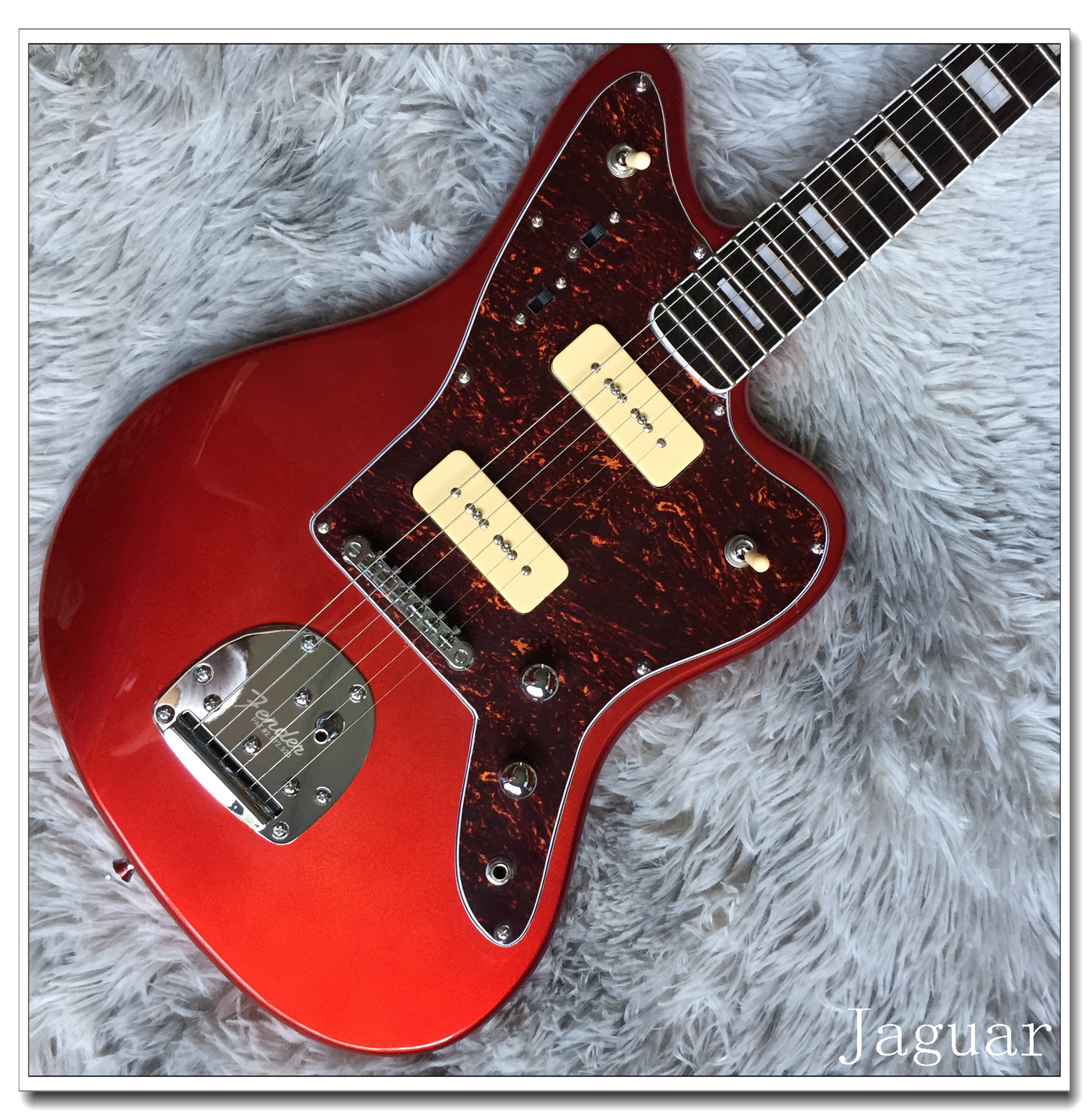 Custom Finish Style Metallic Red Electric Guitar P90 Pickup Fast ...