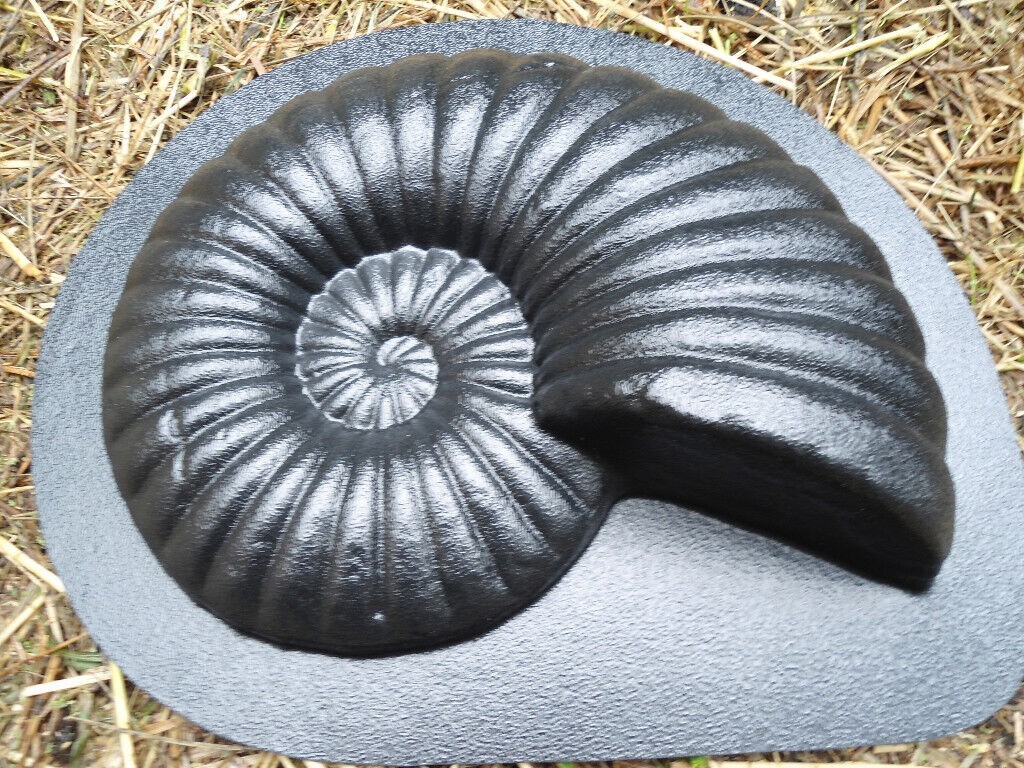 Concrete shell mold plaster cement casting garden mould 12" x 2" thick ...