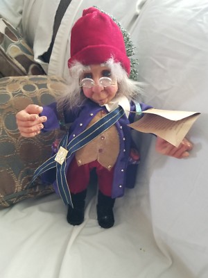 DEMDACO DROLLERIES "CHRISTMAS SPIRIT" 14" VINTAGE COLLECTABLE HTF EUC ...