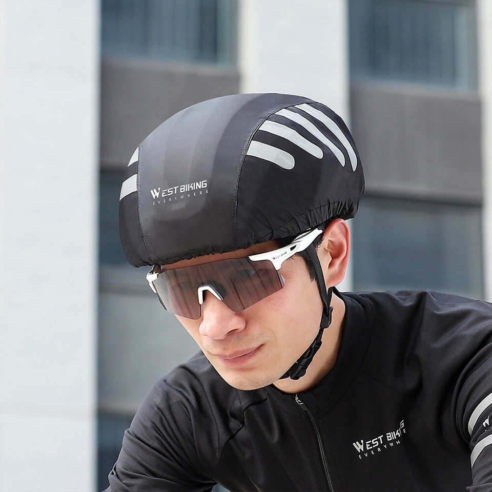 Bicycle Helmet Rain Cover High Visibility Bike Helmet Cover for Cycling ...