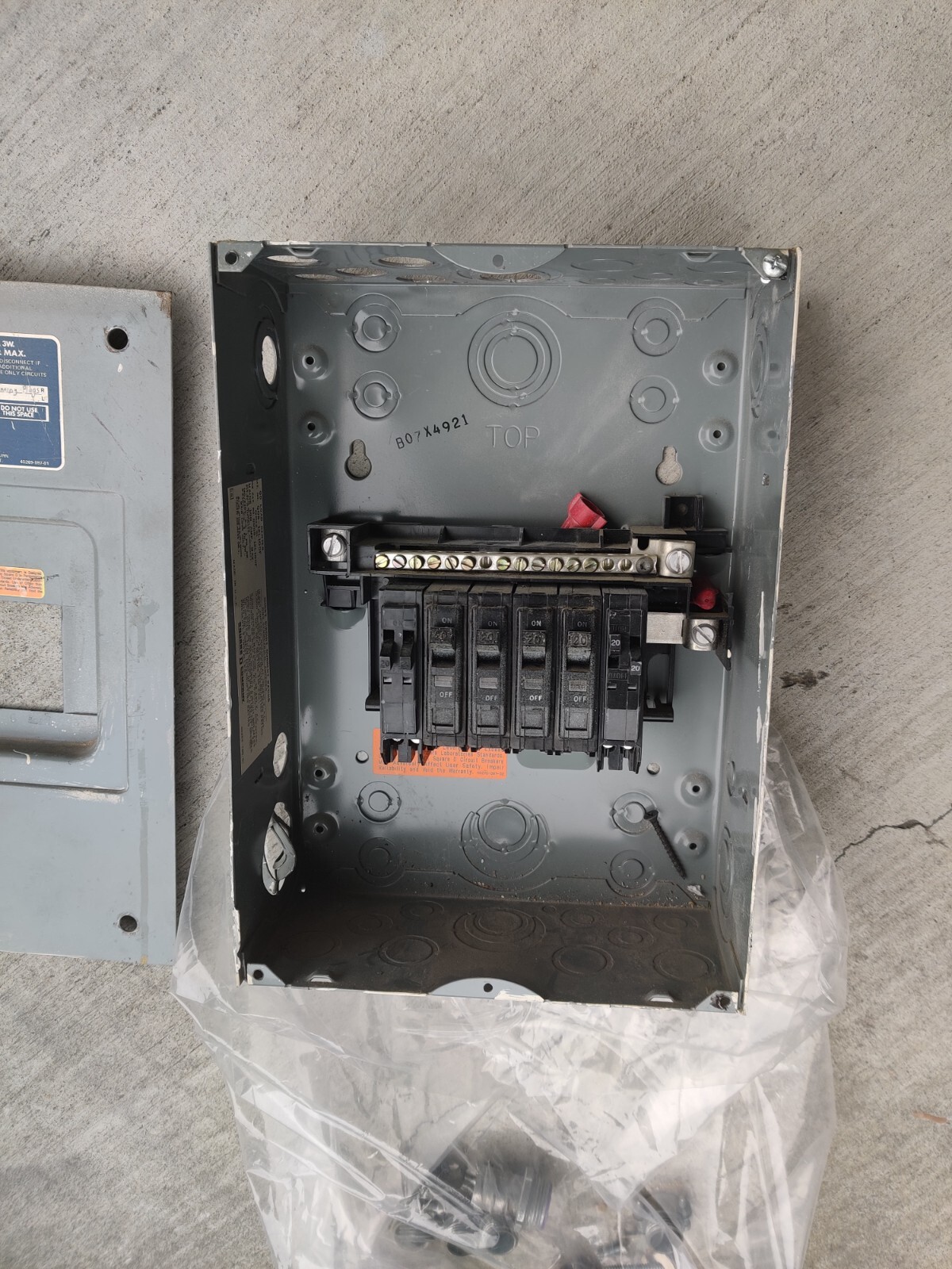 Square D QO6-12L100S Main Lug QO Load Center 100 AMP 120/240 Volt 1 ...