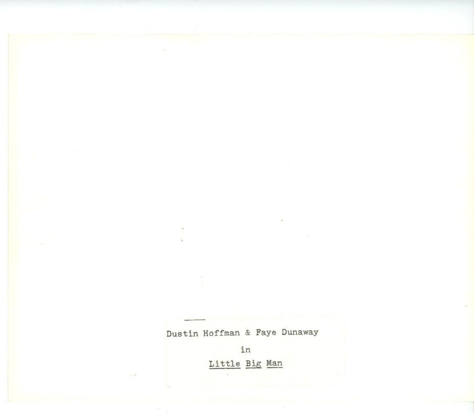 Vintage 8x6 Photo Little Big Man (1970 film) Dustin Hoffman Faye ...