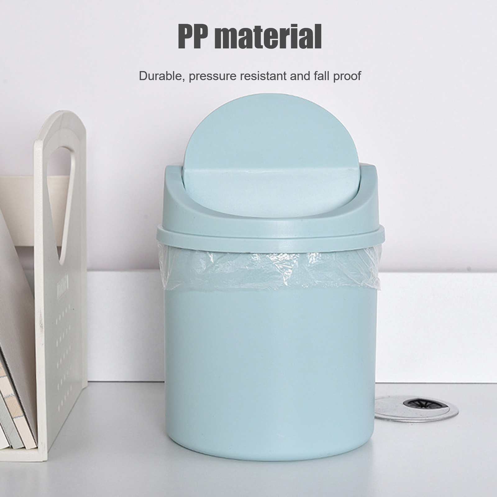 Table Trash Reusable Wide Application Mini Plastic Desktop Dustbin Pp ...