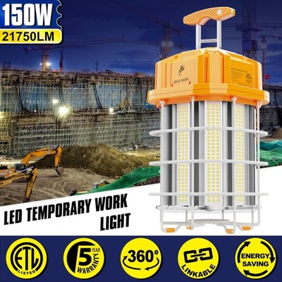 150W Industrial LED Temporary Work Light Linkable Constructions Jobsite ...