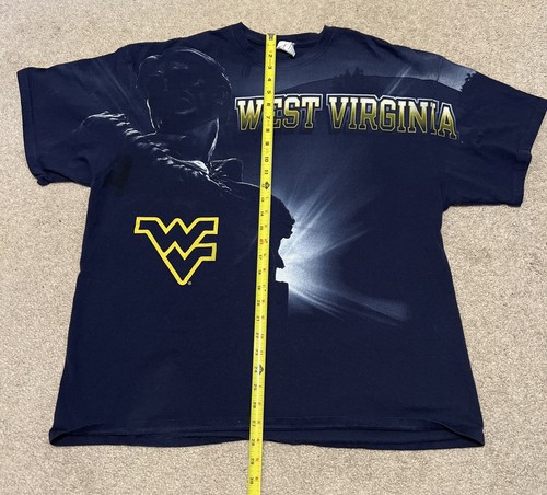Vintage WVU West Virginia University Mountaineers All Over Print Shirt ...