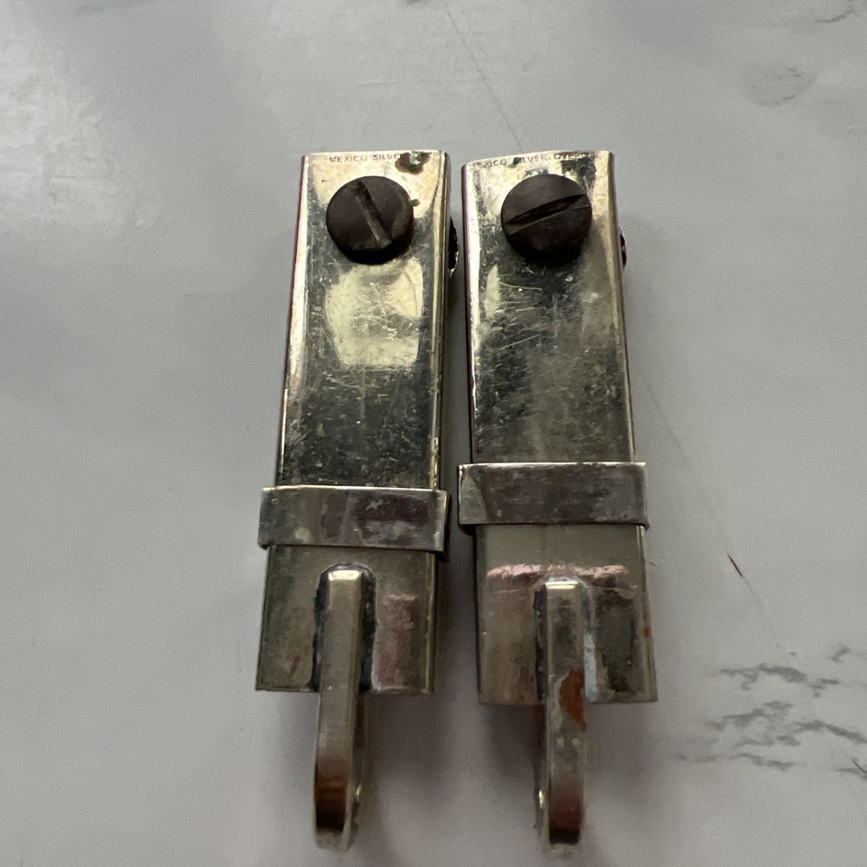 Vintage Bit Clips Sterling Silver Overlay For Headstall Bridle | eBay