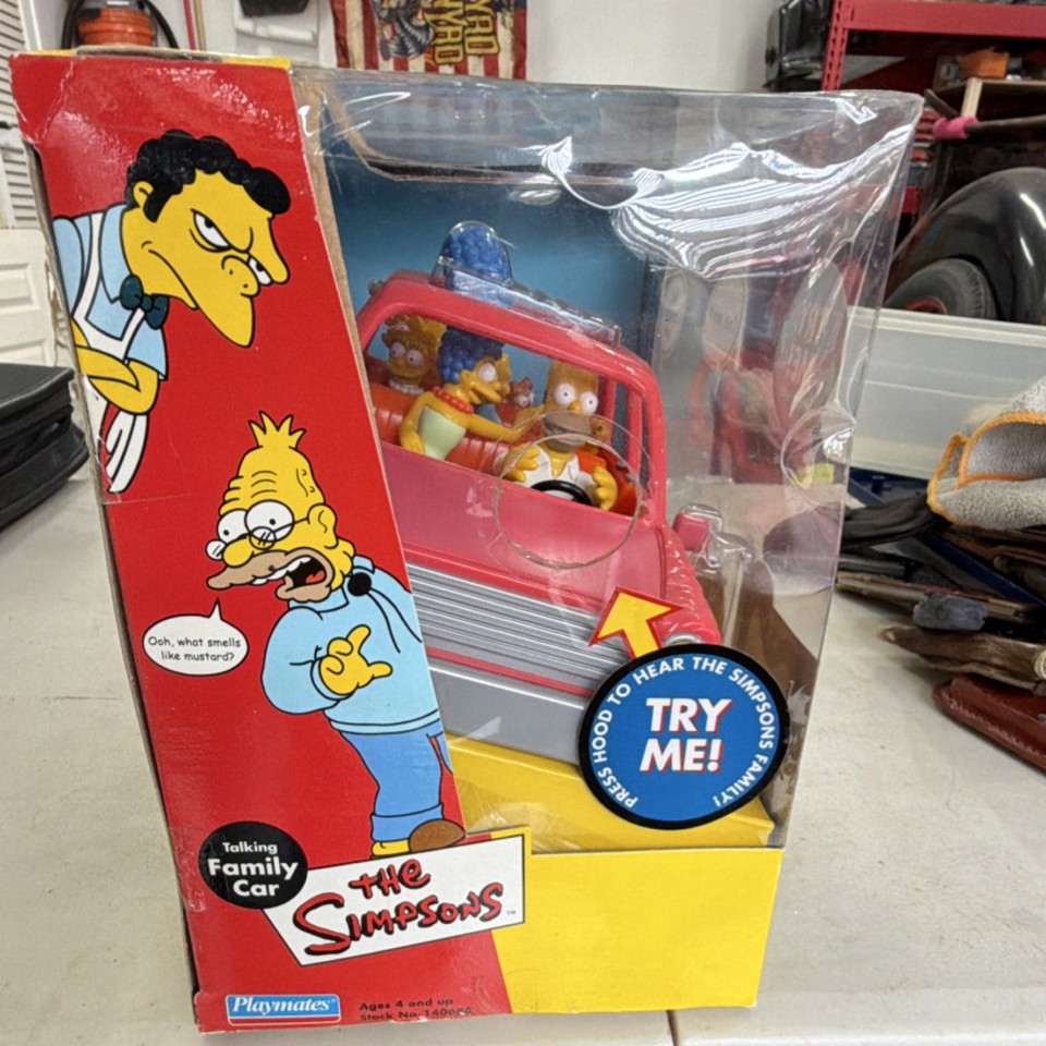 The Simpsons Talking Family Car Playmates 2003 w/ Box | eBay