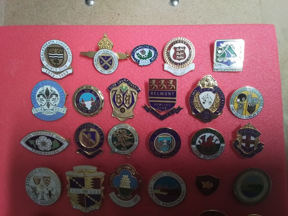 BOWLING BADGES 41 SCOTTISH ENGLISH & WELSH BOWLING BADGES | eBay UK