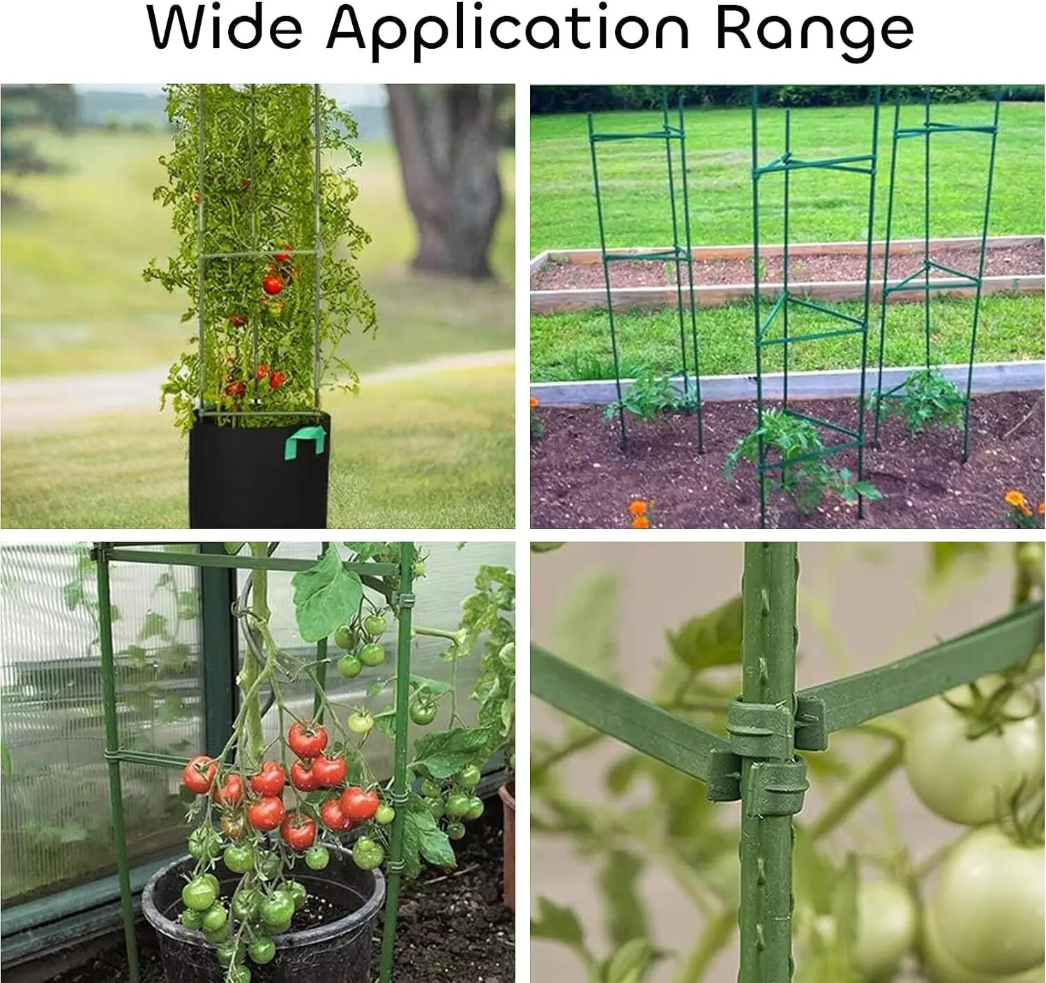 6 Packs 51 Inches Tomato Cages, Tomato Trellis Tomato Plant Cage, Plant ...