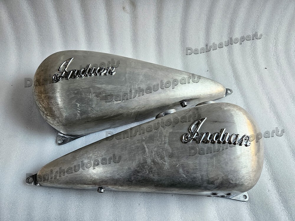 CUSTOM NARROW FUEL GAS TANK FOR INDIAN CHIEF WITH EMBLEMS, SOLDERED TIN ...