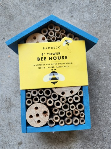 BAMBECO 8" Tower Bee House Blue Nursery | eBay