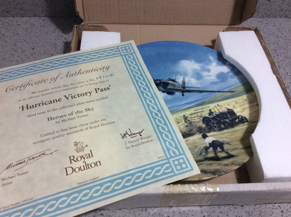 WWII RAF Aircraft/Plane ROYAL DOULTON BRADEX Collector Plates - YOU ...