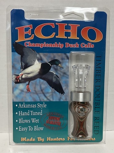 NEW ECHO Diamondwood Timber Double Reed Duck Call | eBay
