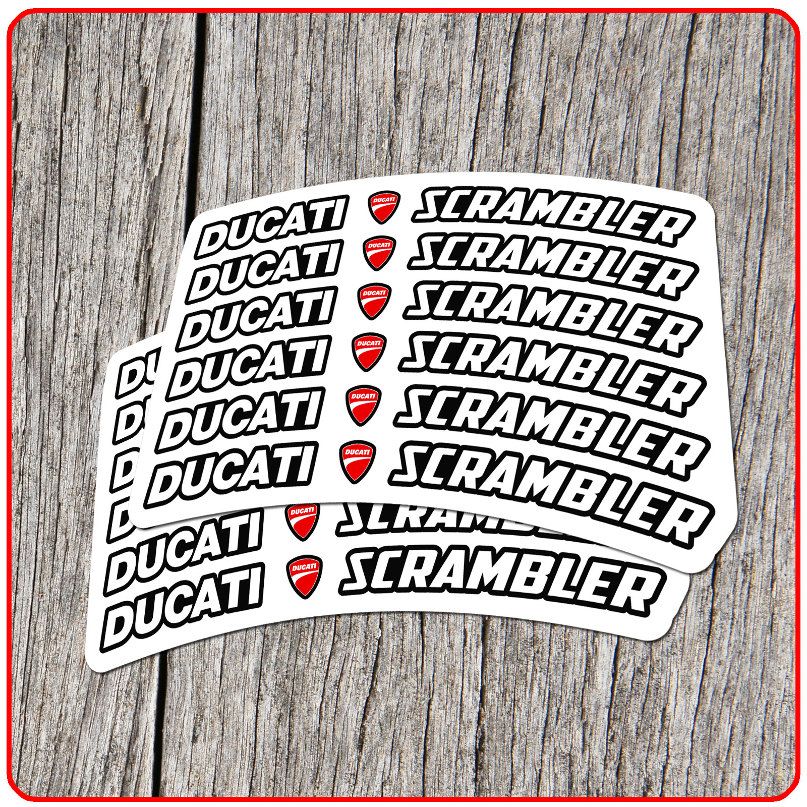 DUCATI SCRAMBLER wheel rim stickers decals - 20 colours - classic full throttle | eBay UK