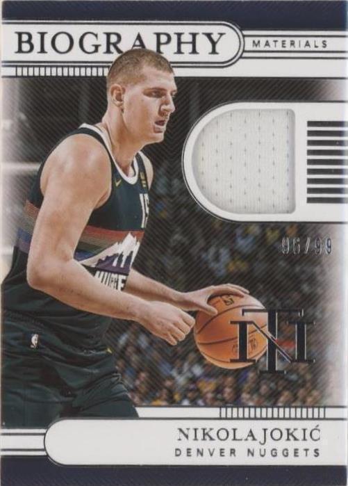 2019-20 Panini National Treasures - Biography Materials Nikola Jokić # ...