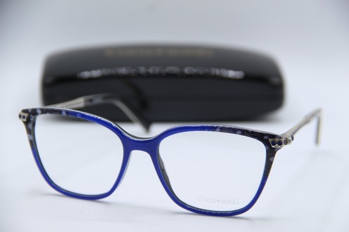 NEW COCO SONG CHATROOM GIRL COL.2 CV233 BLACK BLUE EYEGLASSES W/CASE 53-16 | eBay