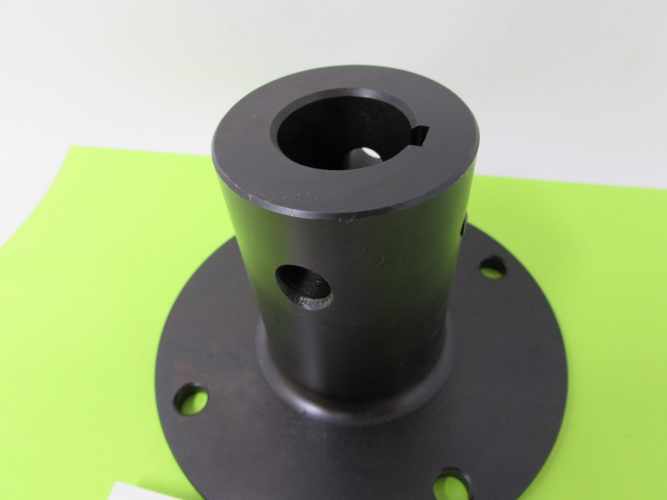 UNIVERSAL 4 BOLT SALT SPREADER SPINNER DISK HUB W/ TALL NECK - 1" BORE ...