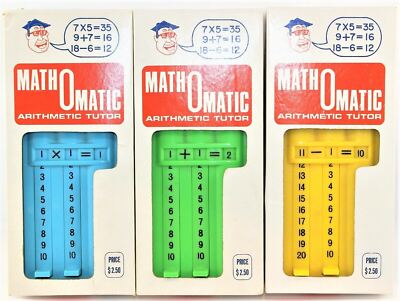 Math O Matic Arithmetic Tutor Addition Subtraction Multiplication Lot ...