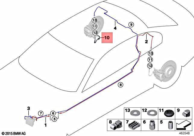 Genuine BMW G38 525Li 528Li 530Le 530Li 530LiX BRAKE PANTS REAR ...