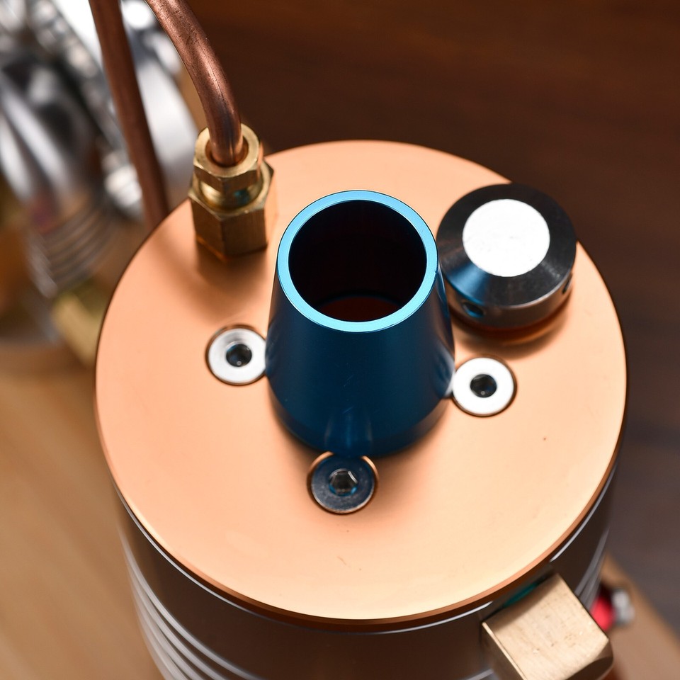 Retro Live Steam Engine Model With 167ML Boiler DIY Mechanical ...