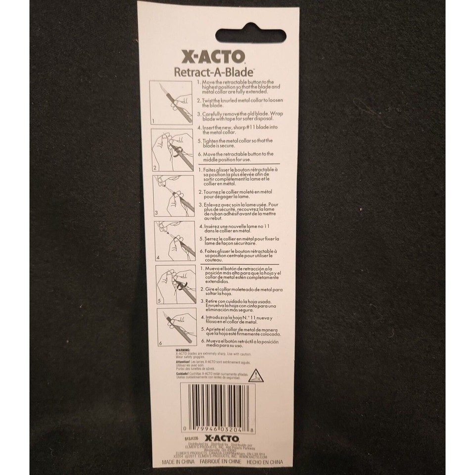 X-Acto Retract-A-Blade No. 1 Knife X3204 Hobby Knife Great for Crafting ...